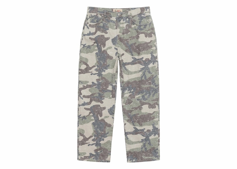 StüSsy Camo Canvas Jean - Woodland Camo | Editorialist